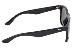 SIXTY ONE Solaro Polarized Wayfarer Sunglasses - Black/silver