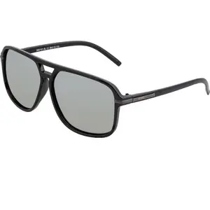 SIMPLIFY Reed Polarized Sunglasses - Black/silver
