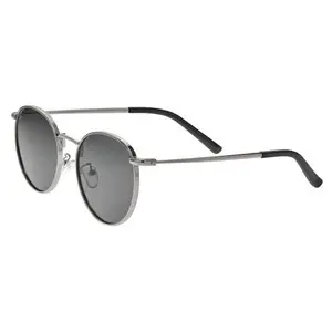SIMPLIFY Dade Round Frame Sunglasses - Silver/silver