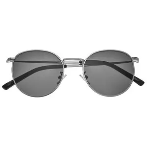 SIMPLIFY Dade Round Frame Sunglasses - Silver/silver