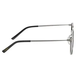 SIMPLIFY Dade Round Frame Sunglasses - Silver/silver