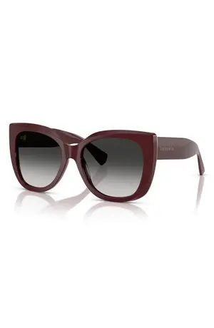 Tiffany & Co. 55mm Gradient Square Sunglasses - Burgundy
