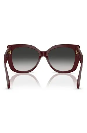 Tiffany & Co. 55mm Gradient Square Sunglasses - Burgundy