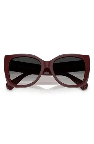 Tiffany & Co. 55mm Gradient Square Sunglasses - Burgundy