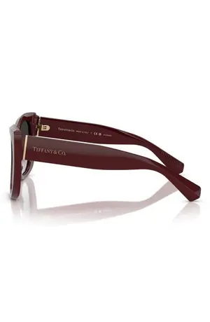 Tiffany & Co. 55mm Gradient Square Sunglasses - Burgundy