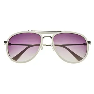 SIMPLIFY Maestro Polarized Aviator Sunglasses - Gunmetal/purple