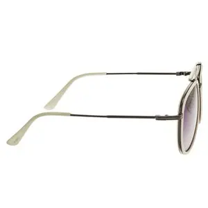 SIMPLIFY Maestro Polarized Aviator Sunglasses - Gunmetal/purple