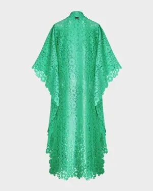 Vilebrequin Guipure Kimono Flowers Lace Kimono Kiyomi