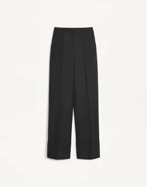 Valentino Garavani Floral Print Trousers - Black
