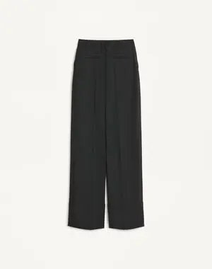 Valentino Garavani Floral Print Trousers - Black