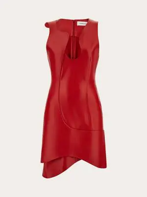 FERRAGAMO Nappa Mini Dress - Red