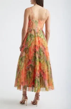 HUTCH Pleated Cocktail Dress - Multi