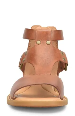 BØRN Indi Ankle Strap Sandal - Brown Leather