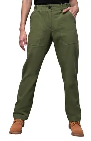 WILDFANG Essential Denim Utility Pant - Moss Green