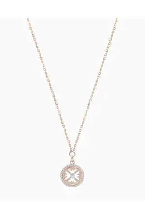 Emporio Armani Sterling Silver Pendant Necklace - Red