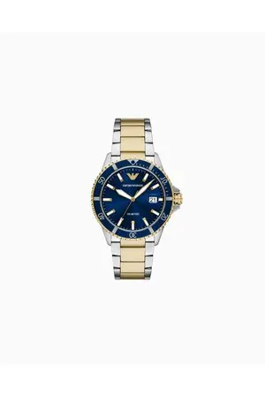 Emporio Armani Two Tone Jewelry & Watches For Men