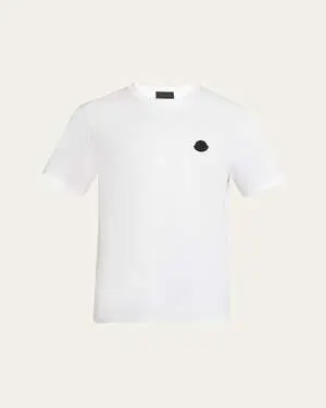 Moncler Logo Patch Cotton Crewneck T-shirt