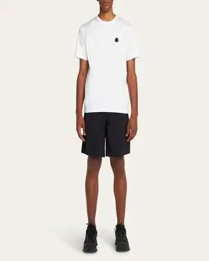 Moncler Logo Patch Cotton Crewneck T-shirt