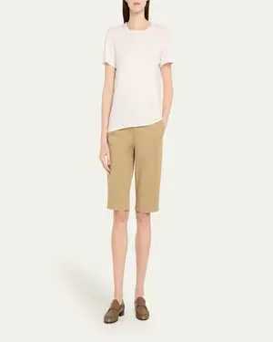 Vince Mid-rise Chino Shorts - Desert