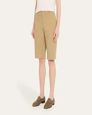 Vince Mid-rise Chino Shorts - Desert