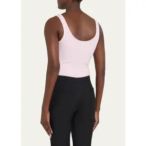 L'Agence Nica Ribbed Knit Bodysuit - Black