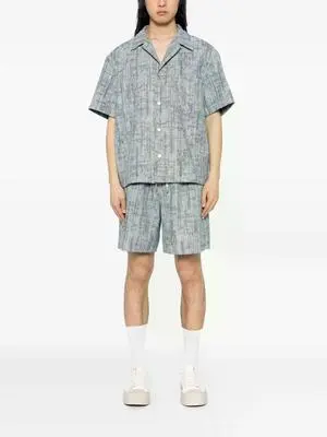 SYSTEM Denim Jacquard Camp Shirt