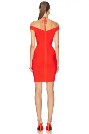 David Koma Front Ruching Mini Dress
