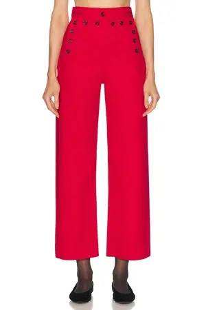 BODE Spring Twill Sailor Trouser - Red