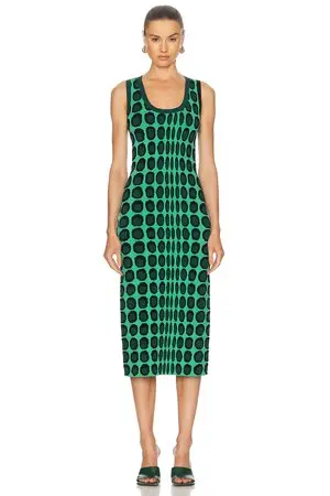 Christopher John Rogers Tank Midi Dress