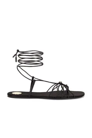 Women's Black Flat Sandals