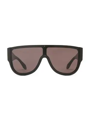 Alaïa Shield Sunglasses - Black & Grey