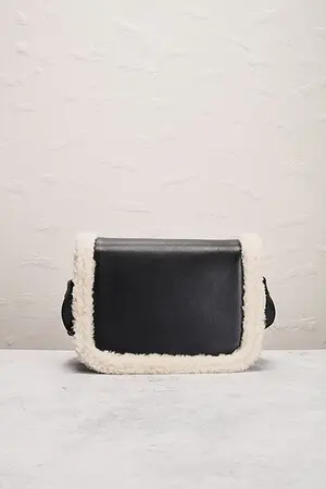Gucci Shearling Horsebit 1955 Shoulder Bag