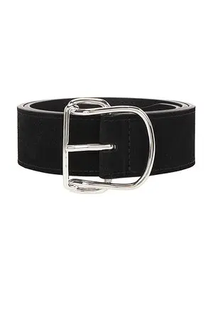 TOTEME Swirl Suede Belt - Black