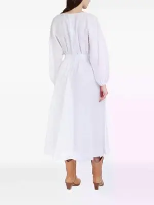 Gabriela Hearst Ahmose Linen Midi Dress