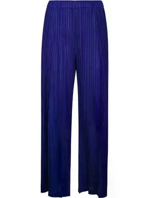 Issey Miyake Pleated Trousers - Blue