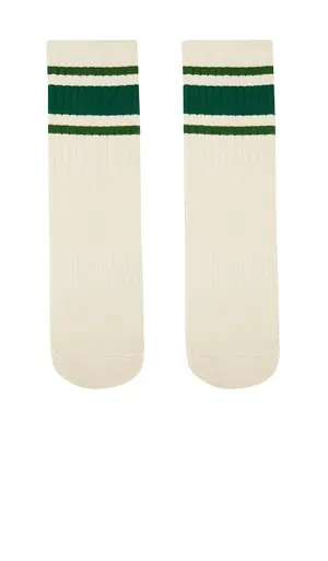 SOULS. Retro Crew Socks - Green