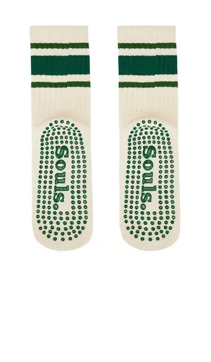 SOULS. Retro Crew Socks - Green