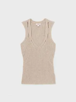 REISS Alethia Twist Strap Knit Vest
