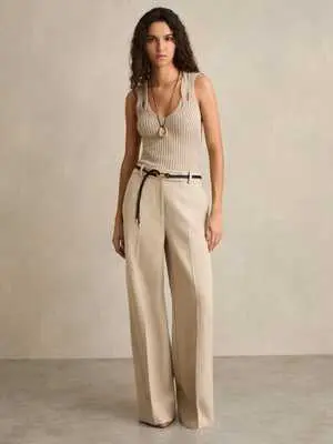 REISS Alethia Twist Strap Knit Vest