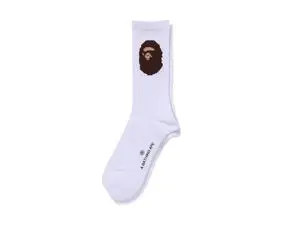A BATHING APE Ape Head Socks - White