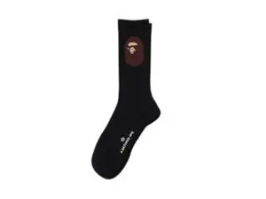 A BATHING APE Ape Head Socks - Black