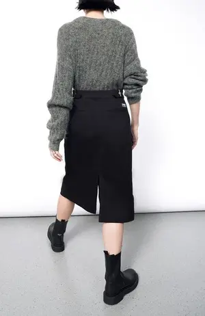WILDFANG Essential Utility Wrap Skirt - Black