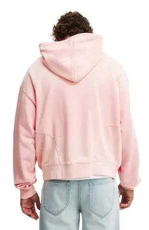 COTTON ON Cropped Zip-up Hoodie - Melon  Y2k Wash