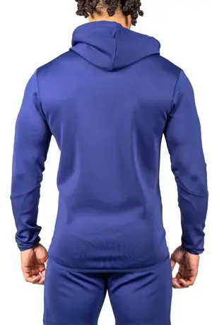 MACEOO Shield Zip Hoodie - Blue