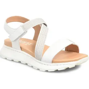 BØRN Mady Wedge Sandal - White Combo