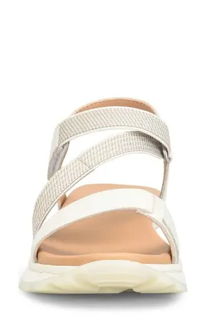 BØRN Mady Wedge Sandal - White Combo