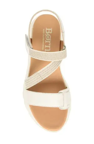 BØRN Mady Wedge Sandal - White Combo