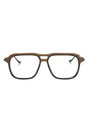 Matsuda Pilot-frame Glasses - Brown