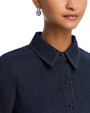 Cinq À Sept Lucilla Denim Shirt Dress - Indigo