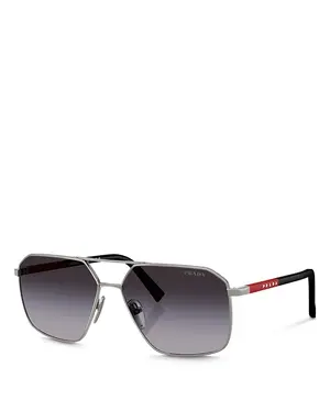 Prada Aviator Sunglasses, 60mm - Gunmetal
